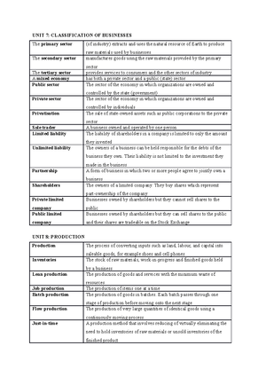 UNIT 3 - 2 units - UNIT 3: COMPANY STRUCTURE Orgaizational structure ...
