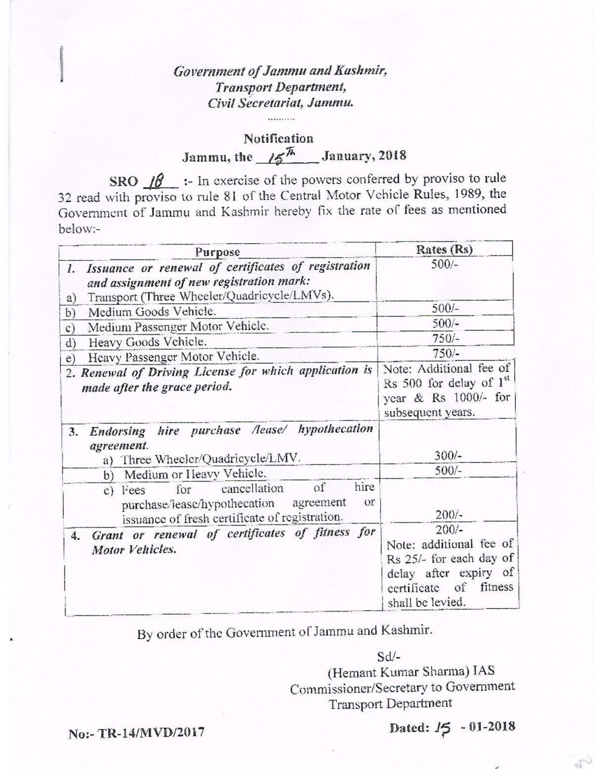 SRO 18 - It's about Sro which is implemented by government - Government And Politics In Jammu ...