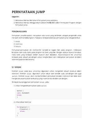 Topik 6. Array - Pemrograman Berorientasi Objek - ARRAY OBJEKTIF : 1. Mahasiswa Mampu Memahami ...
