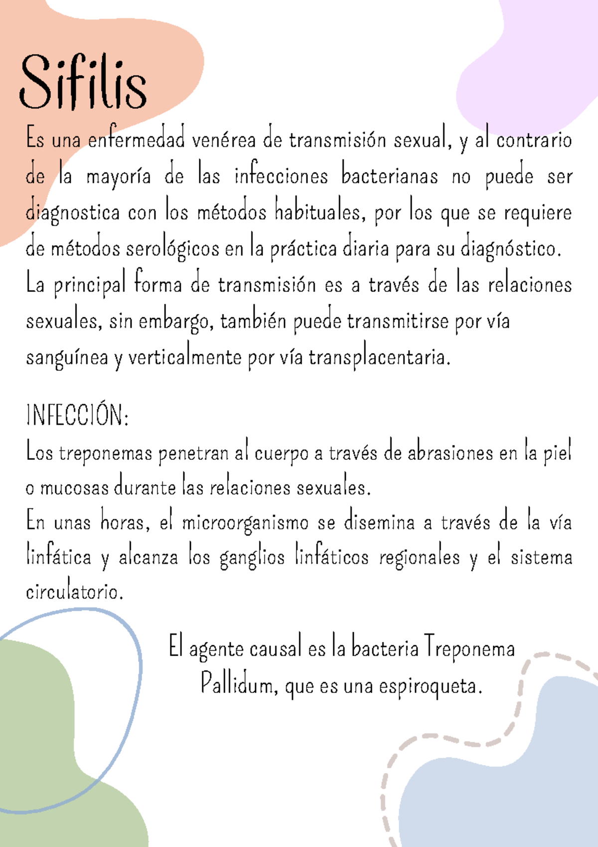 Sifilis - Inmunoserologia - Sifilis Es una enfermedad venérea de ...
