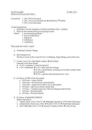 COMPREHENSIVE notes module 7: Coral Reefs - Module 7: Coral Reefs Coral ...