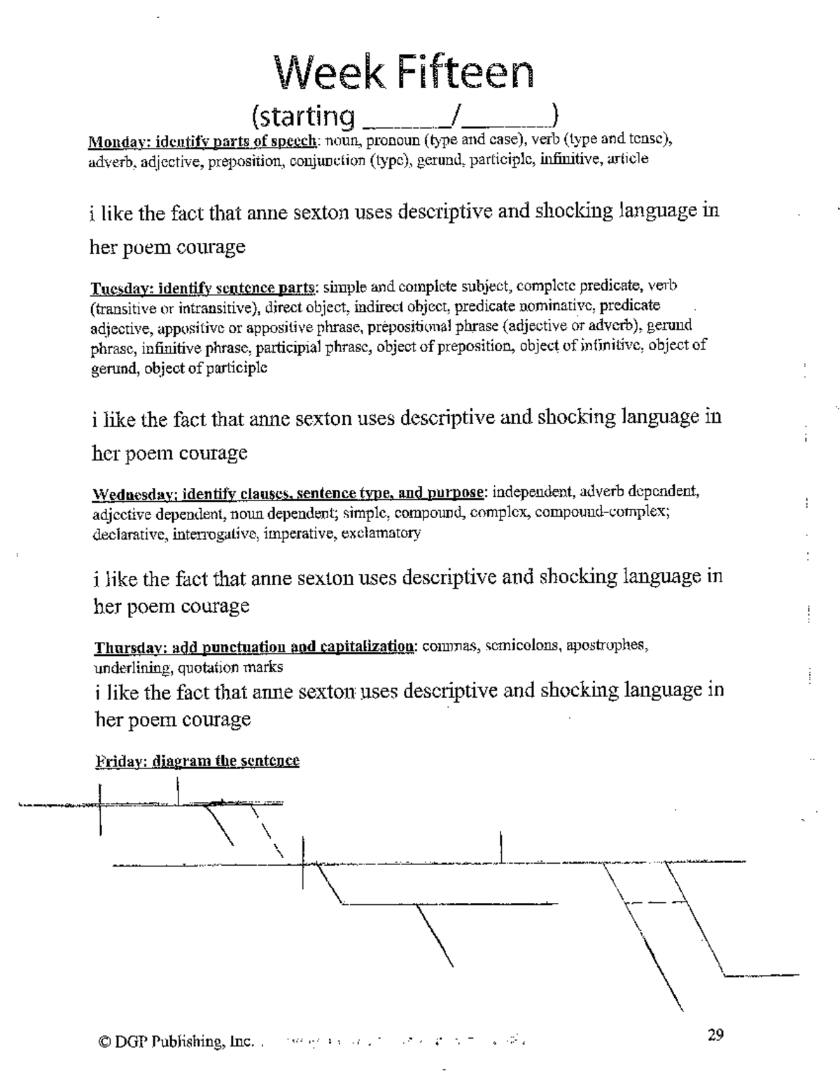 Week 15 Grammar Practice Worksheet number 15 - Best notes of English ...