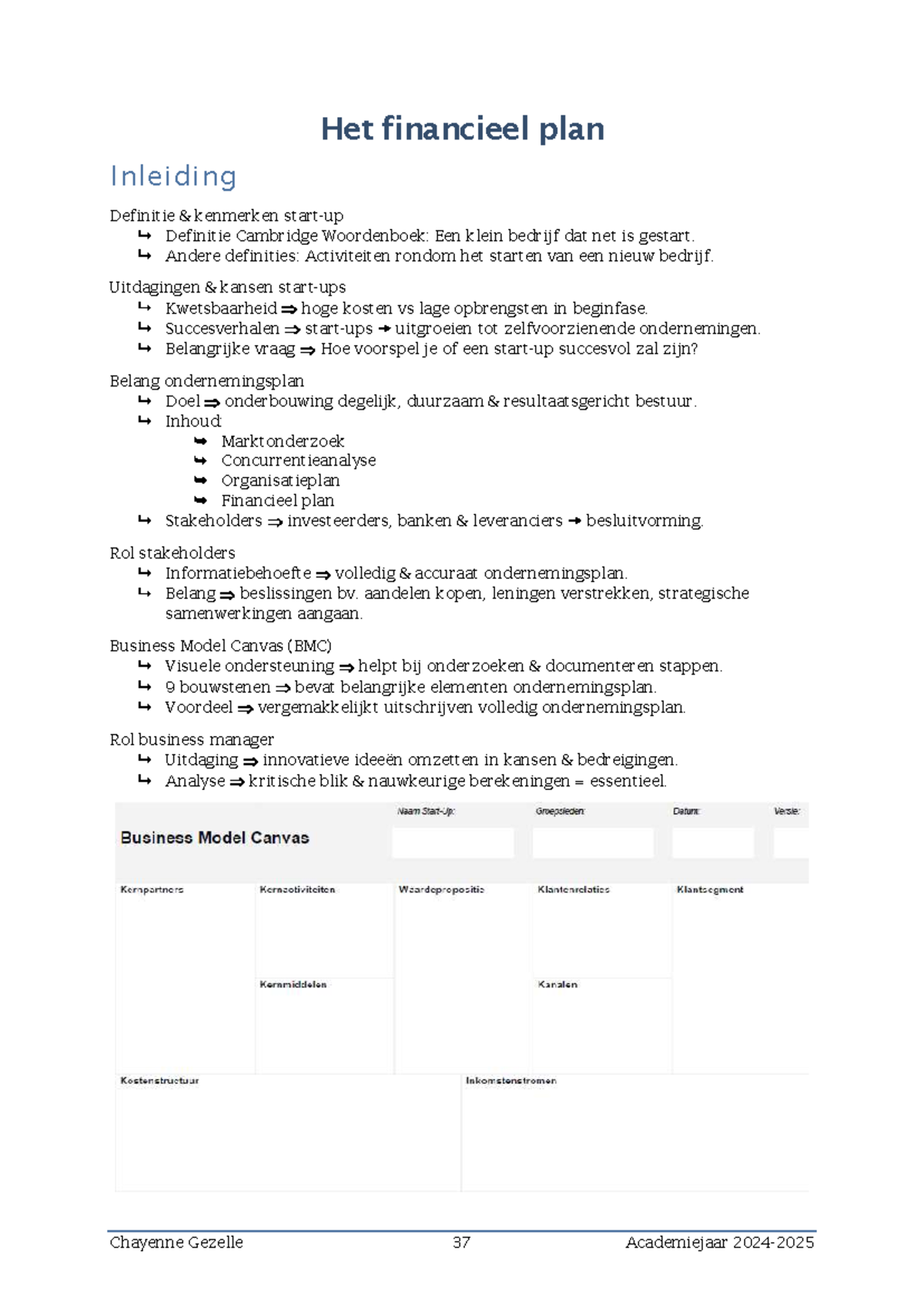 Financiële Gezondheid van een Organisatie I samv Financieel plan - Het ...