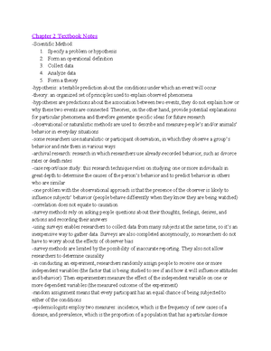 Chapter 4 Textbook Notes - Chapter 4 Textbook Notes -Sources of stress ...