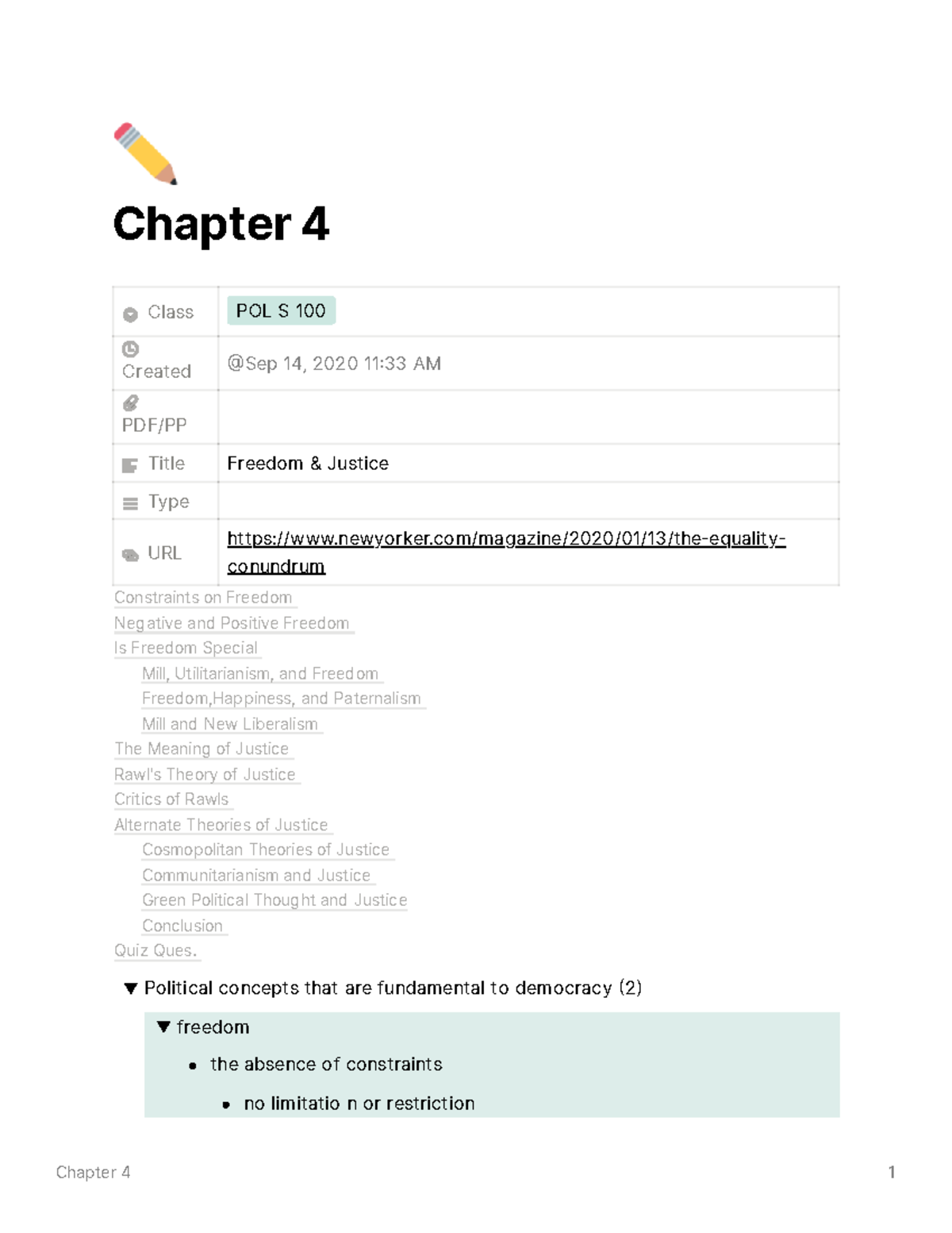 Chapter 4 - year 1 - Chapter 4 Class POL S 100 Created PDF/PP Title ...