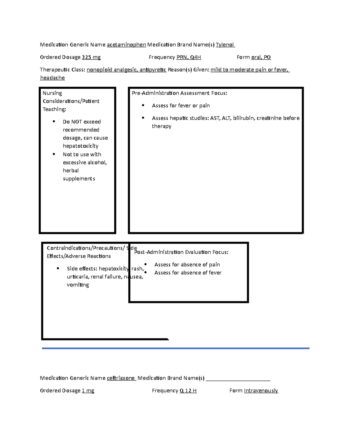 SARA LIN DRUG Cards - Drug Card for Sara Lin fundamental VSIM ...