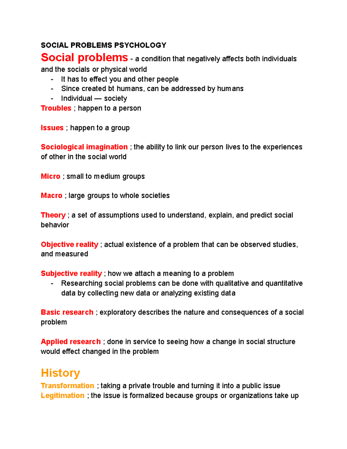 Psychology social problems - SOCIAL PROBLEMS PSYCHOLOGY Social problems ...