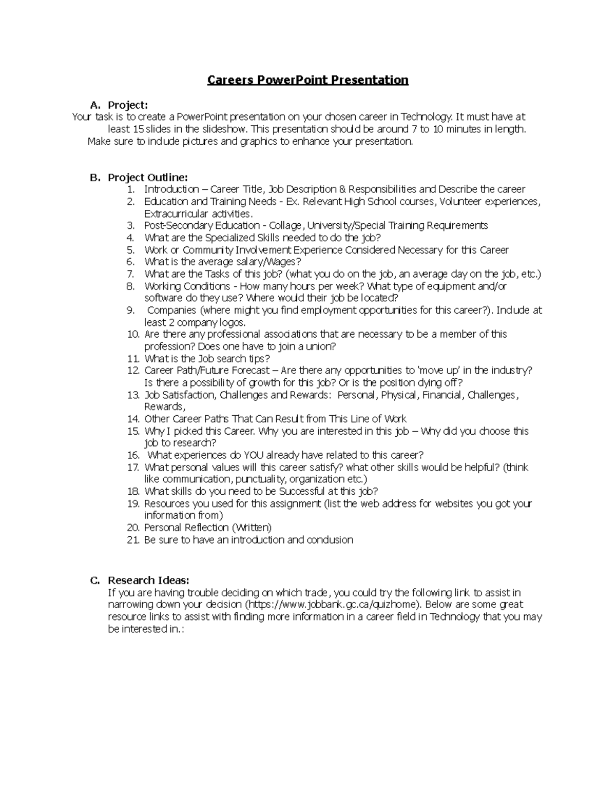 Tech Ppt Notes Careers PowerPoint Presentation A Project Your tech-ppt-notes-careers-powerpoint-presentation-a-project-your