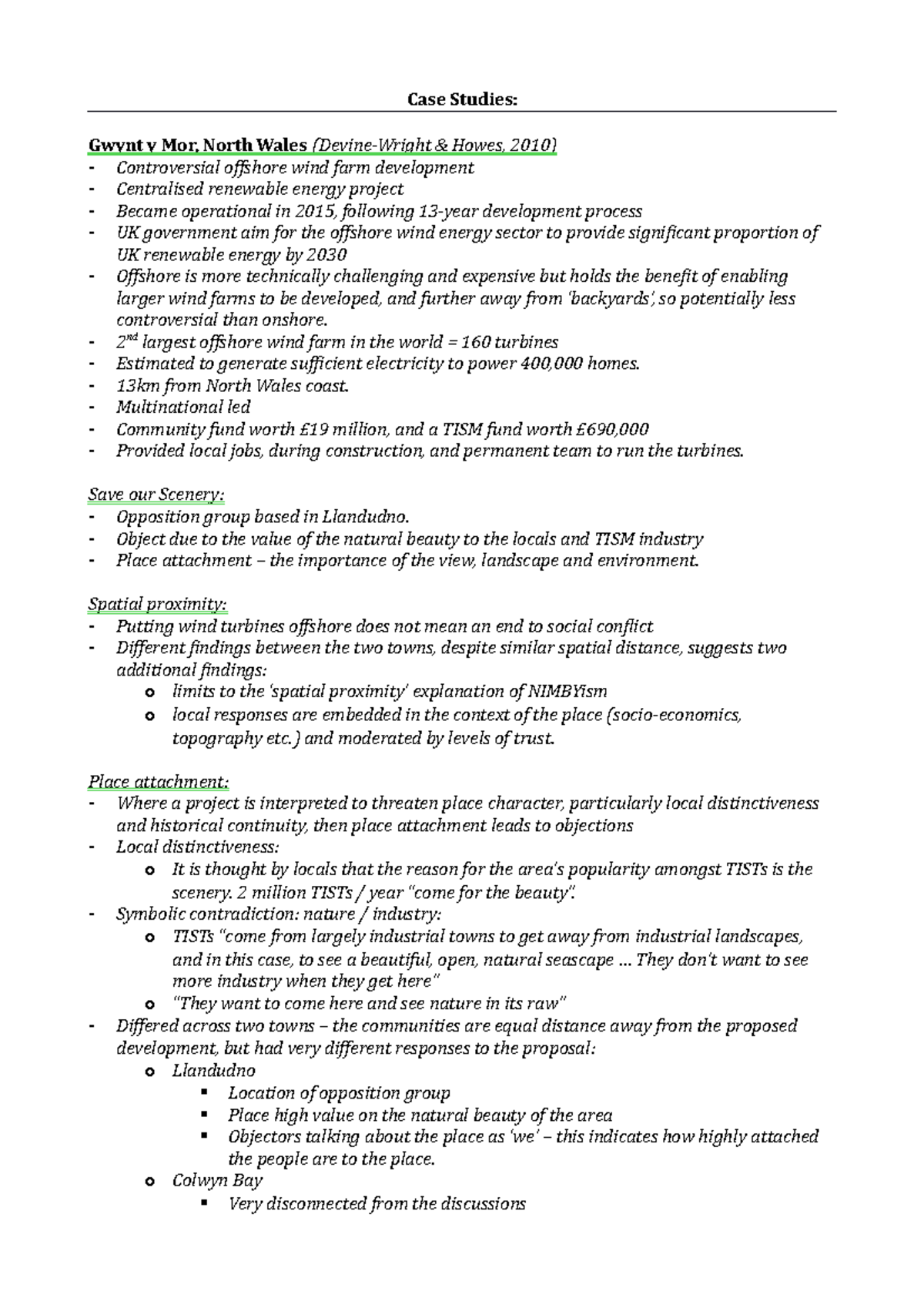 Case Studies - Thorough case study exam revision notes - Case Studies ...