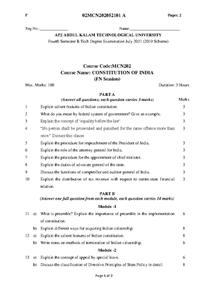 DBMS solved Qpaper - DBMS notei - Course Code: CST 204 Course name ...