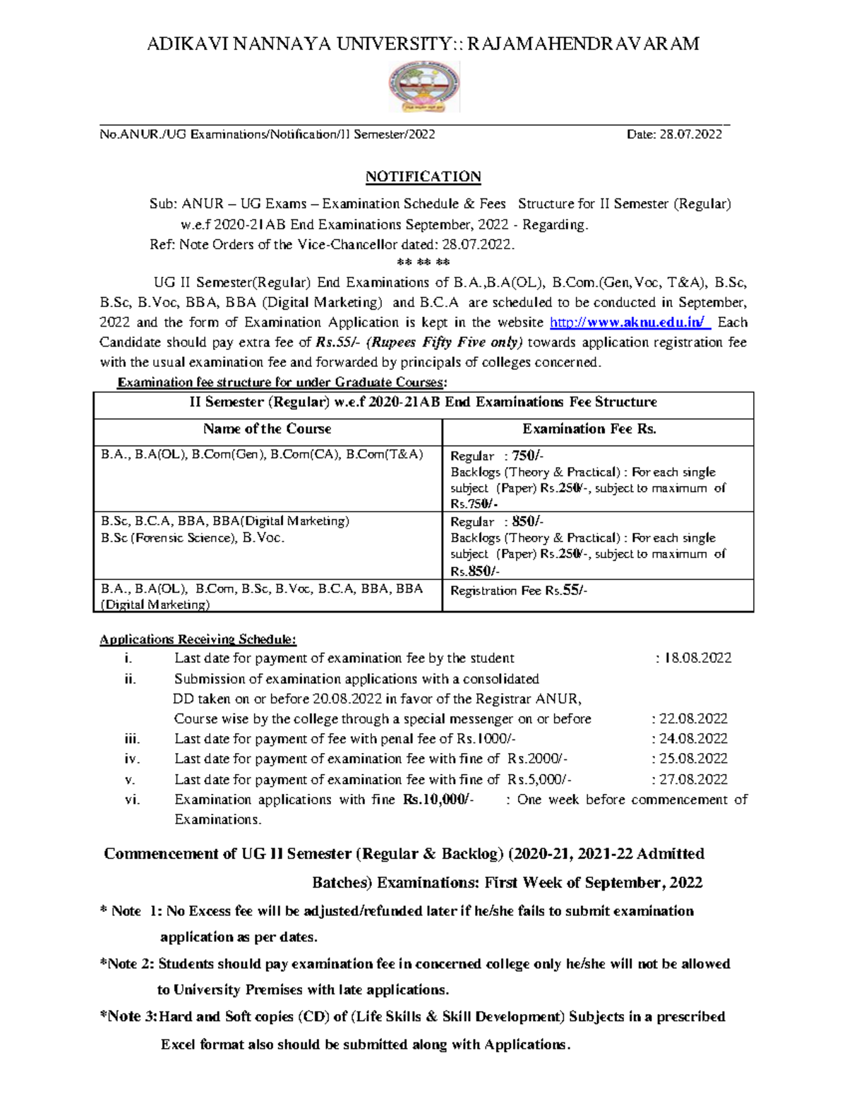 UG II SEM - Good - ADIKAVI NANNAYA UNIVERSITY:: RAJAMAHENDRAVARAM - Studocu