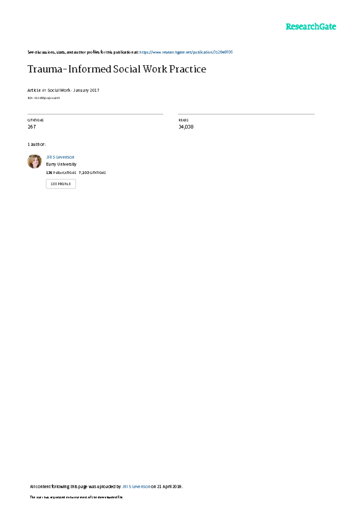 Trauma - See discussions, stats, and author profiles for this ...