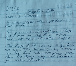 Shitty First Drafts - WR 1010 - Studocu