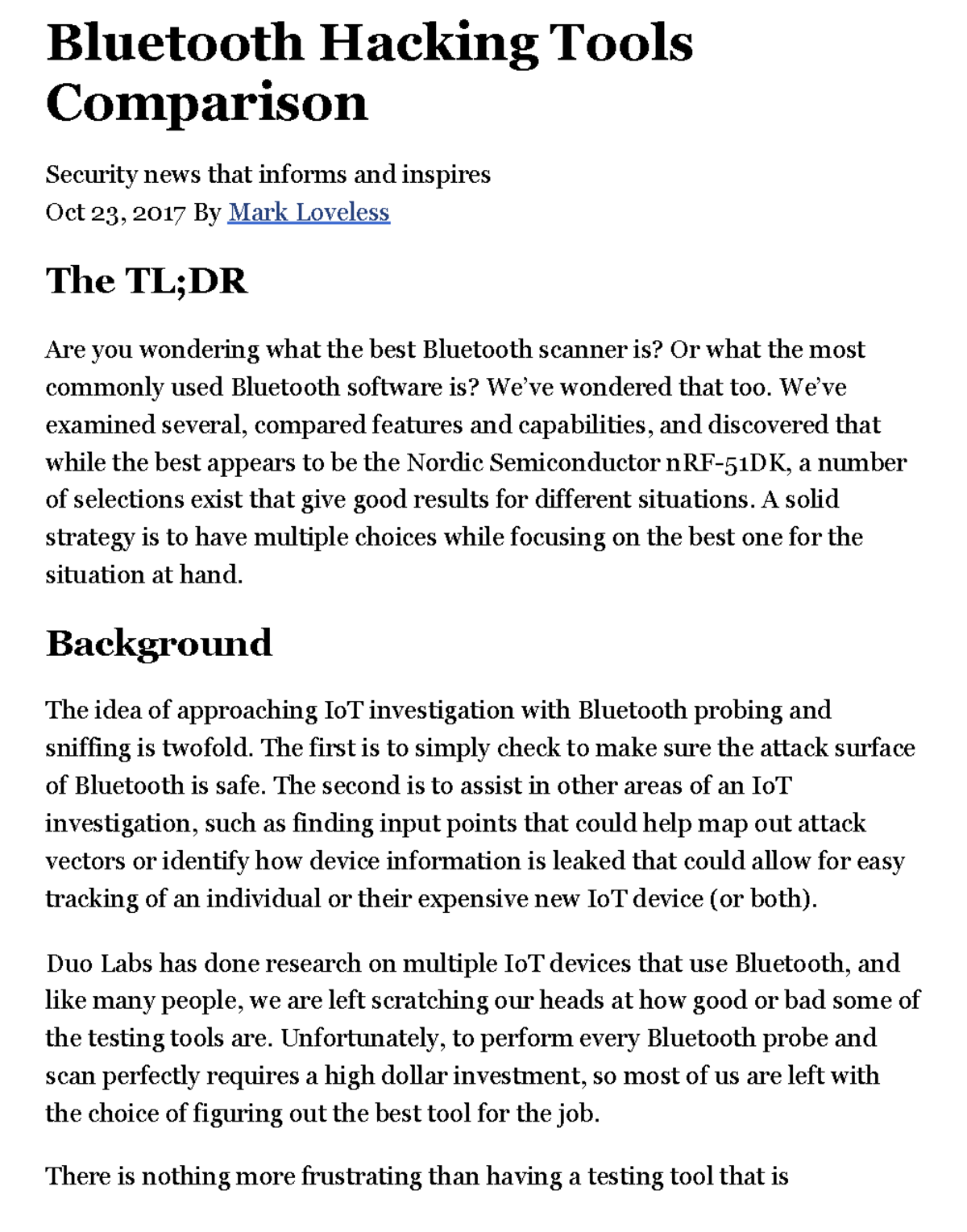 3 2 Lectura Bluetooth hacking tools comparison - Bluetooth Hacking ...