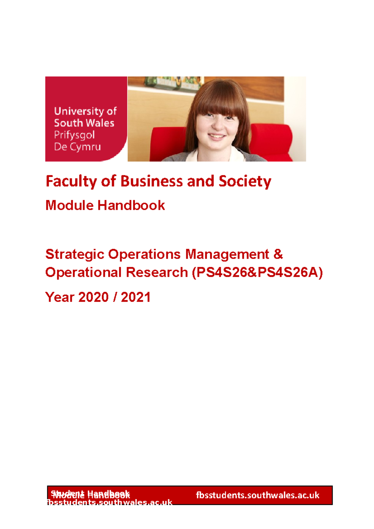 Module Handbook - southwales.ac Faculty of Business and Society Module ...