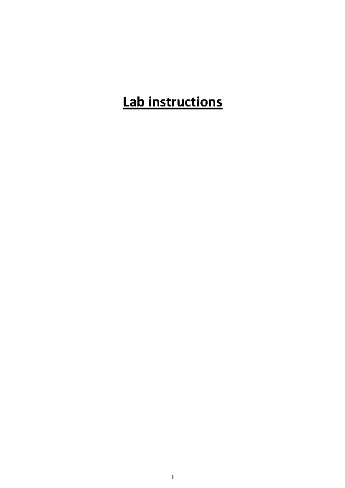 LAB Instructions AND Experiments NEW A(1) - Lab instructions Guidelines ...