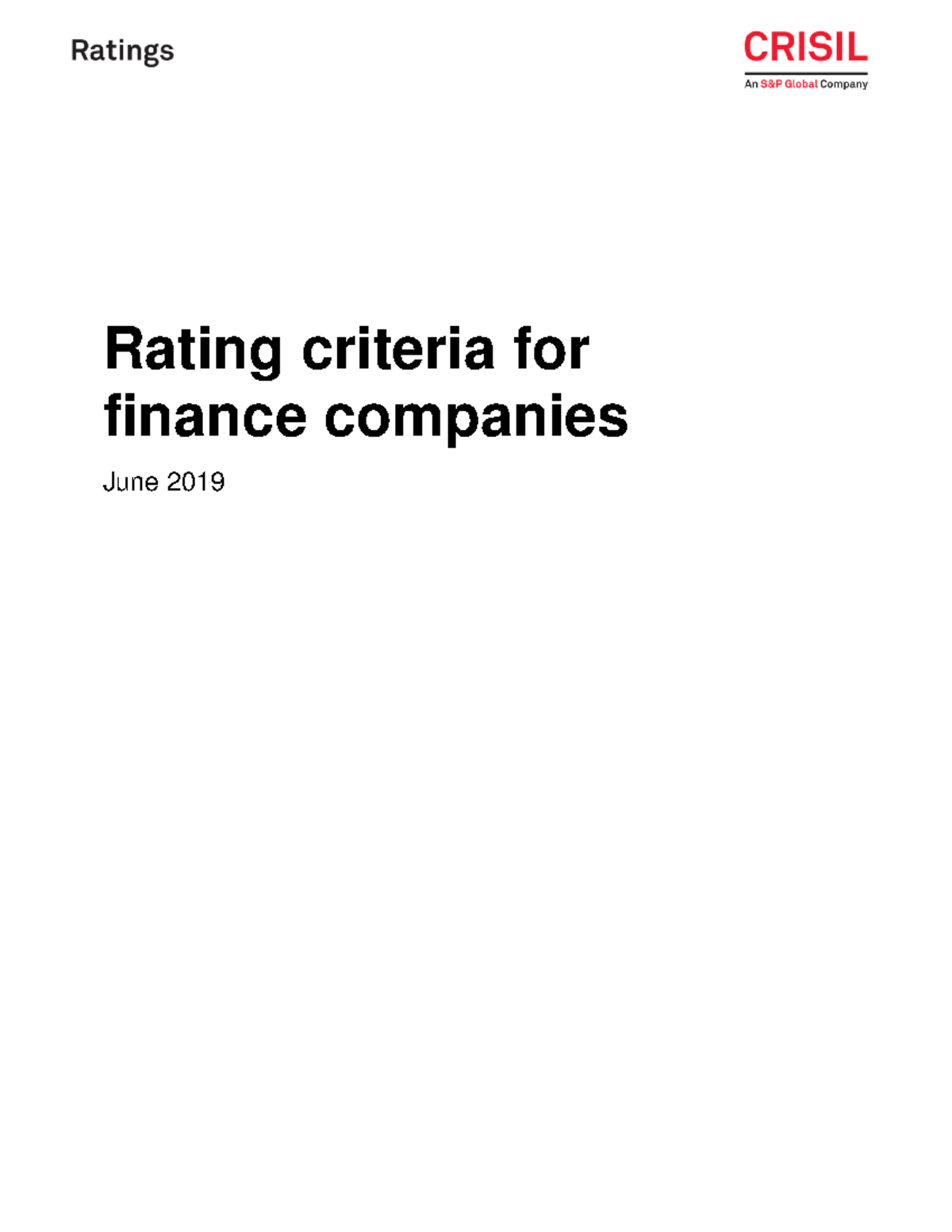 Crisil Criteria - Lecture notes All - Rating criteria for finance ...