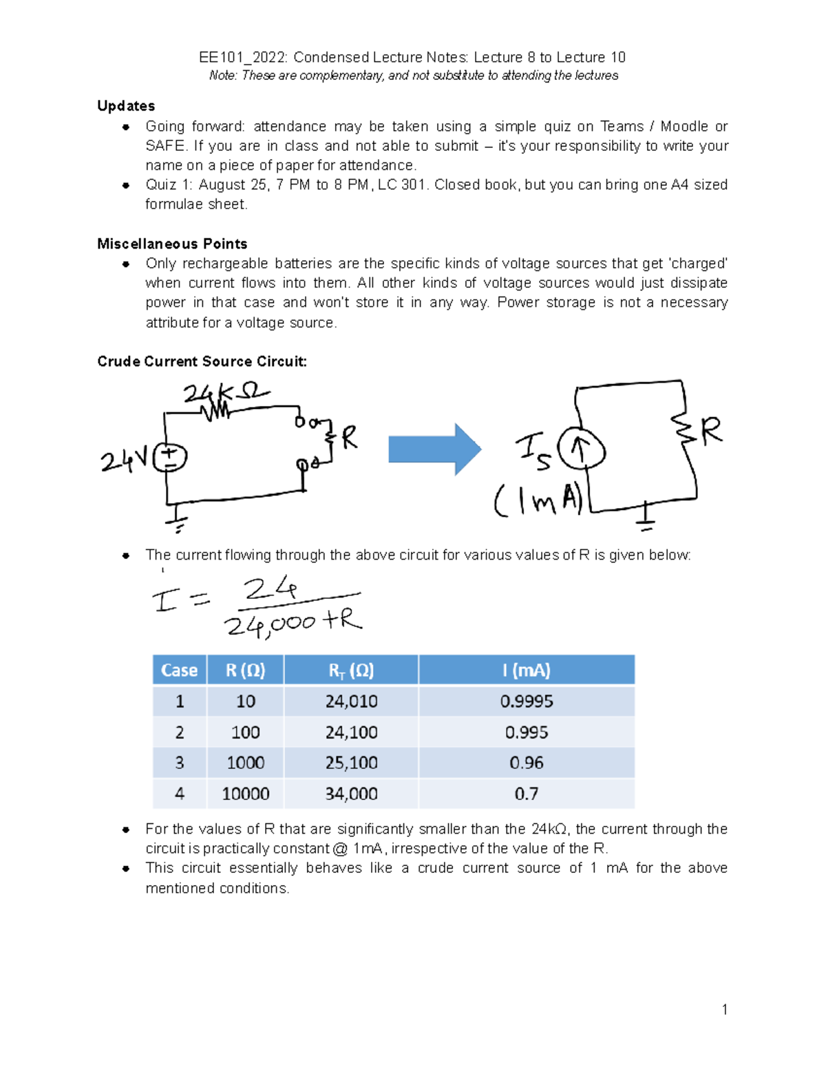 L8 L10 - Professor Narendra Shiradkar class notes Lectures 8-10 - Note ...