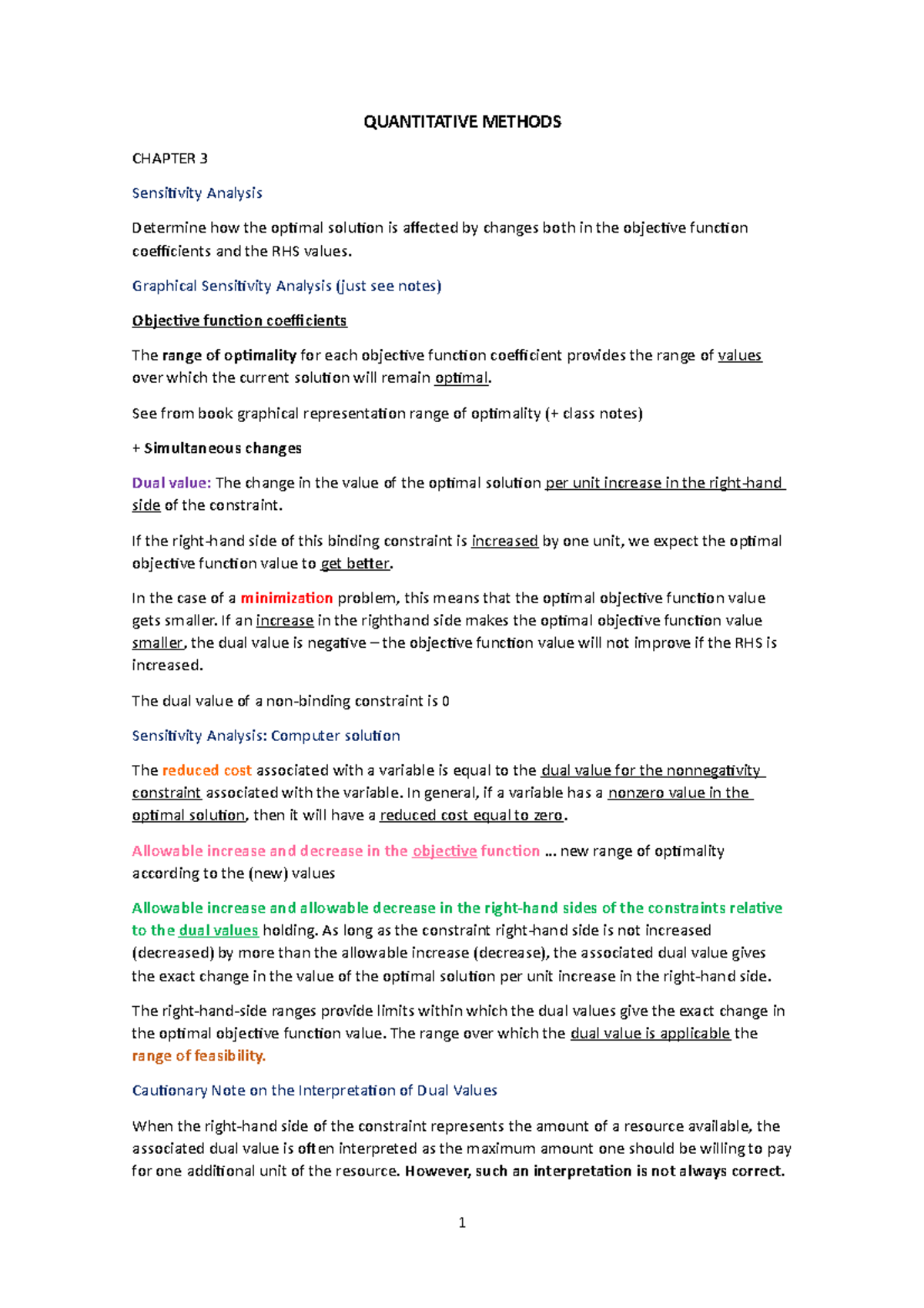 Print Apuntes TEMA 3 - CHAPTER 3 - QUANTITATIVE METHODS CHAPTER 3 ...