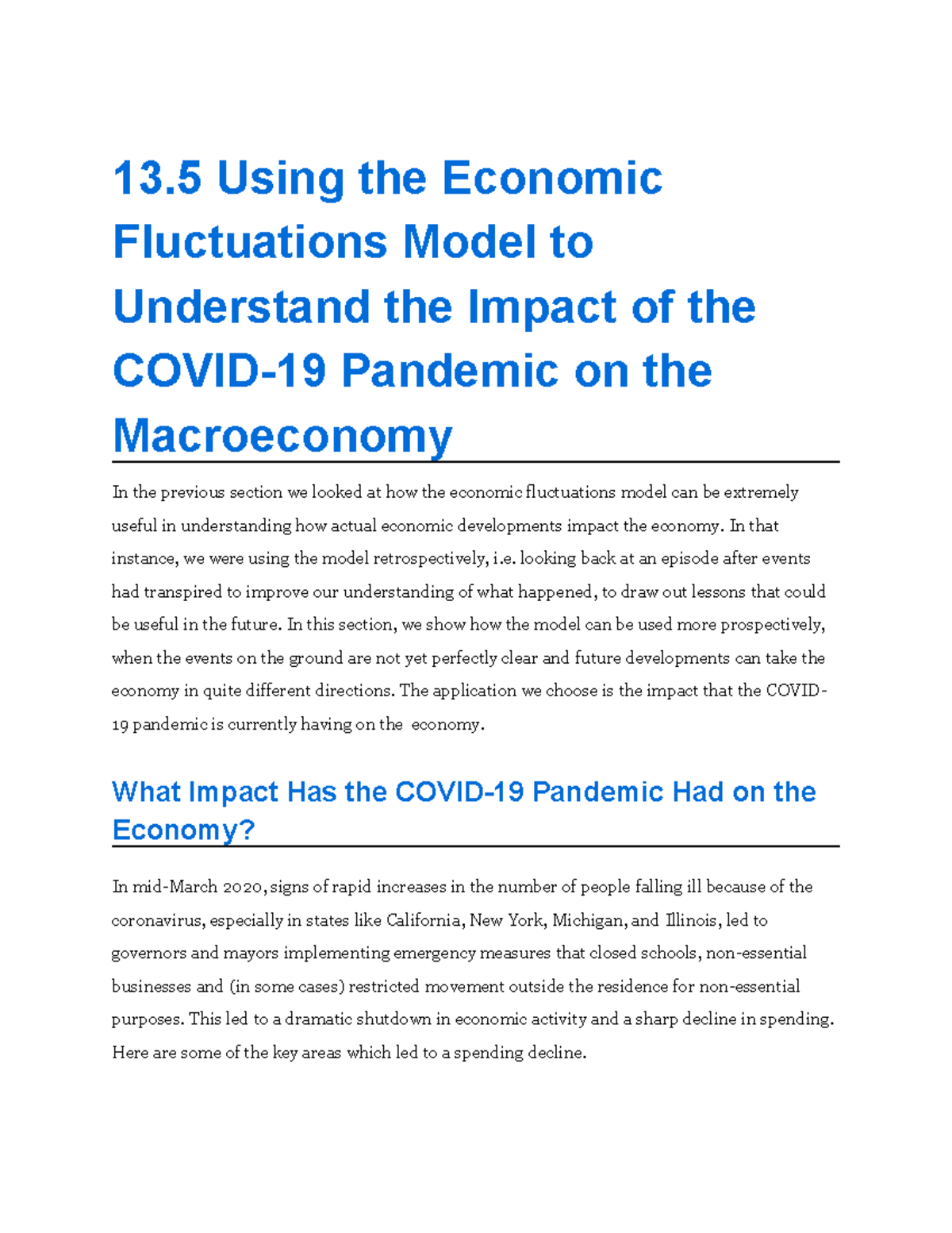 Chapter 13-2 Practice Materials - 13 Using the Economic Fluctuations ...