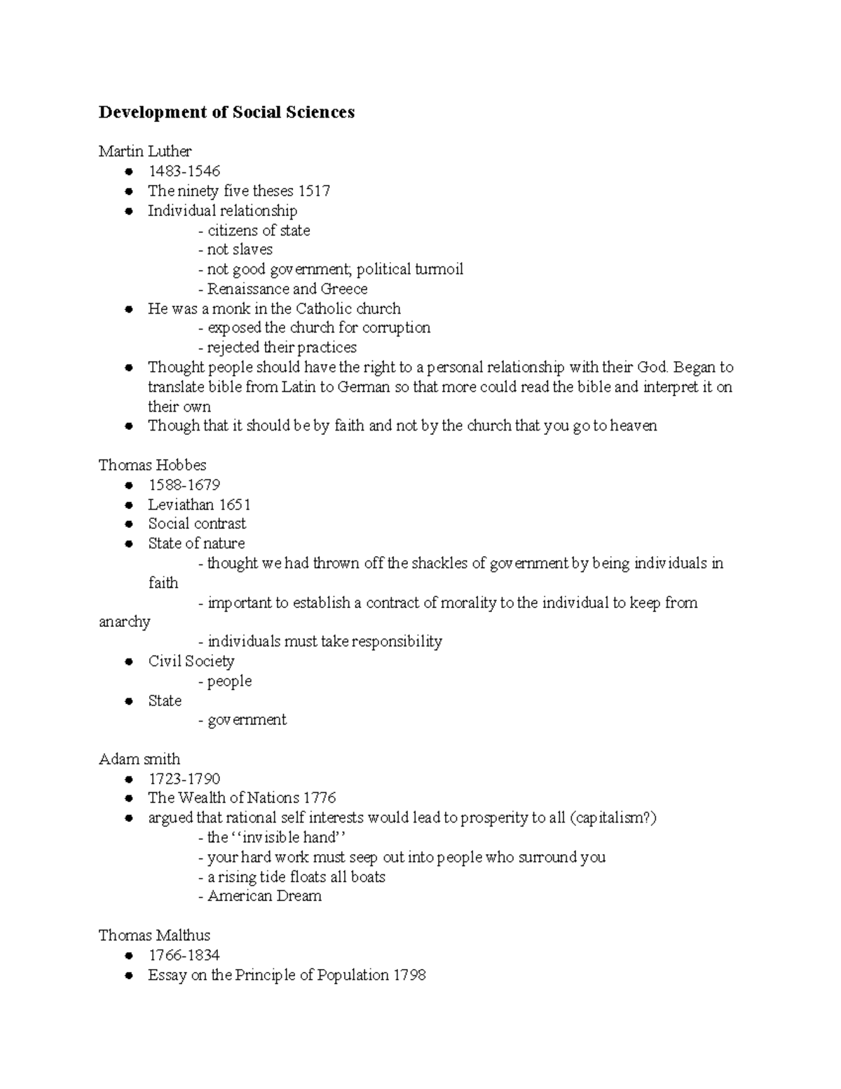 SOC 101 Development of Social Sciences - Development of Social Sciences ...