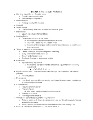 BCA Study Guide Final Exam - Study Guide for BCA 421 Final Exam Fall ...