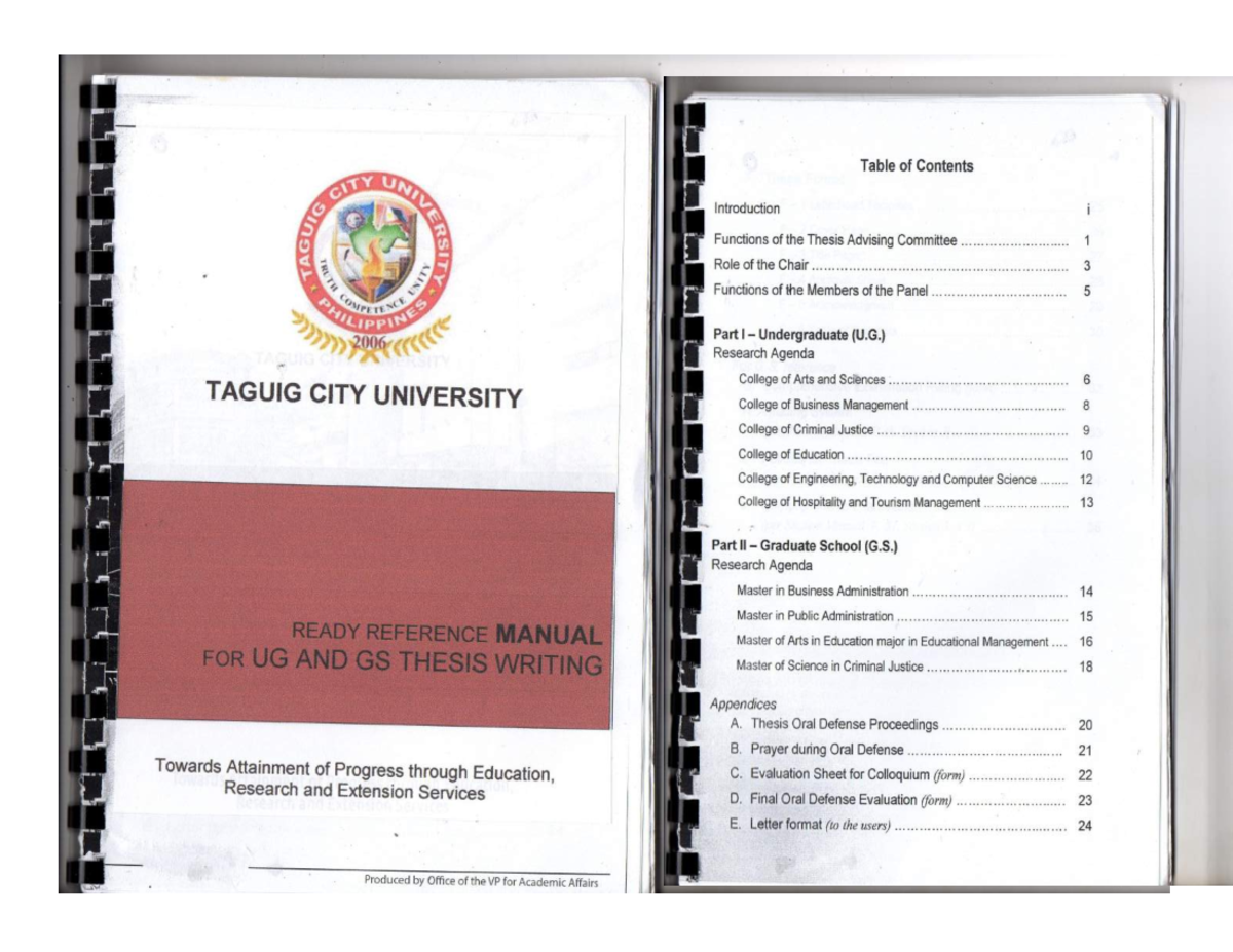 Thesis Manual PDF compressed - Human Resources Development management - Studocu