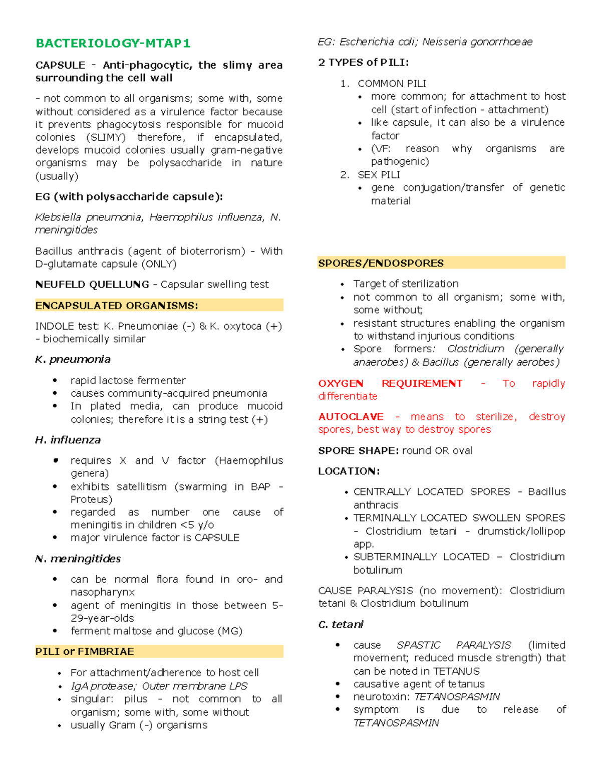 Basic in Bacteriology - BACTERIOLOGY-MTAP CAPSULE - Anti-phagocytic ...