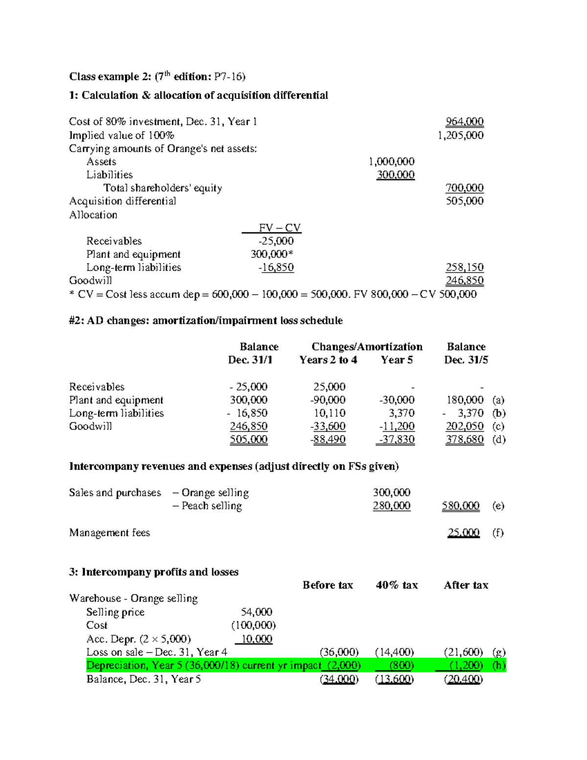Chp 7 Class example 2 soln explained - Class example 2: (7th edition ...