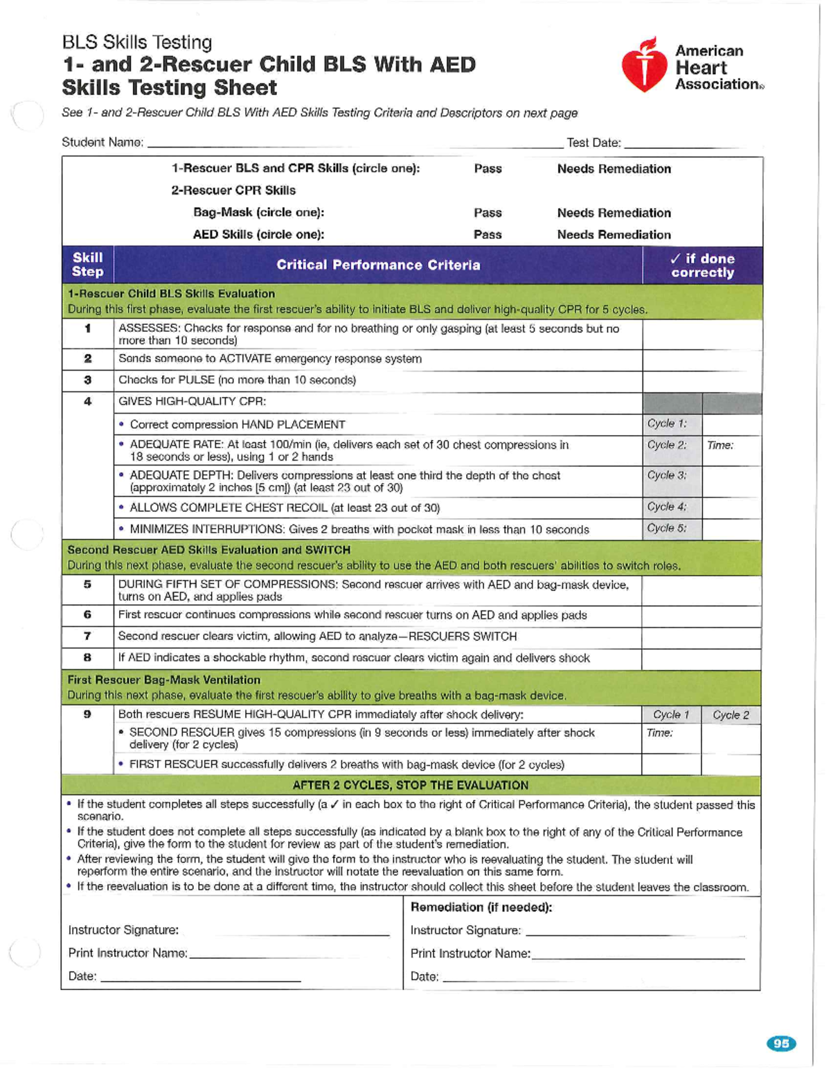 PALS Skills Checklist - Notes - Professional Oral Communication in ...