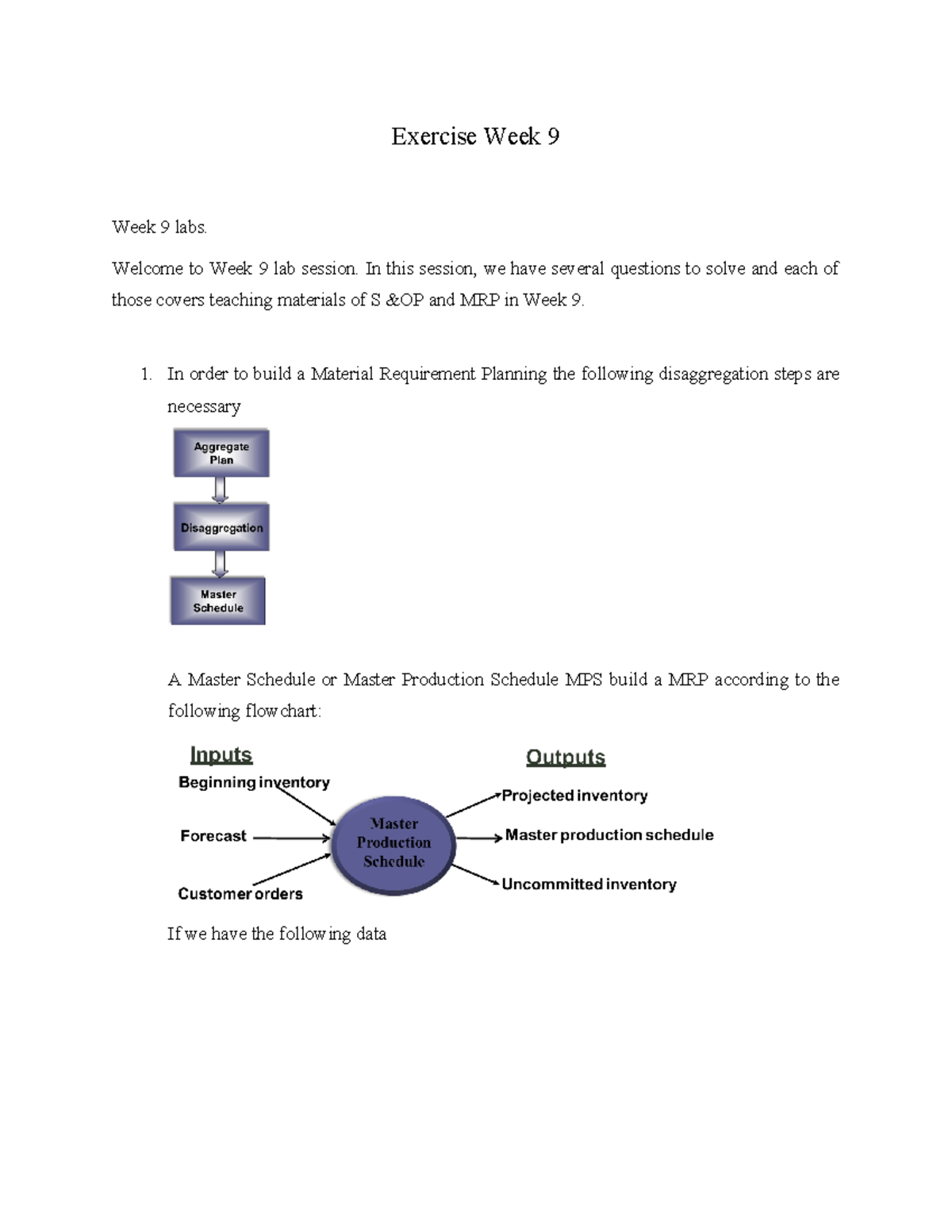 Exercise Week 9 SCM1 - Supply Chain Design tutorial work - Exercise ...