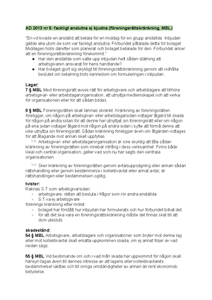 Sammanfattning Arbetsmiljö - “Arbetsmiljö: Det förhållanden under vilka ...