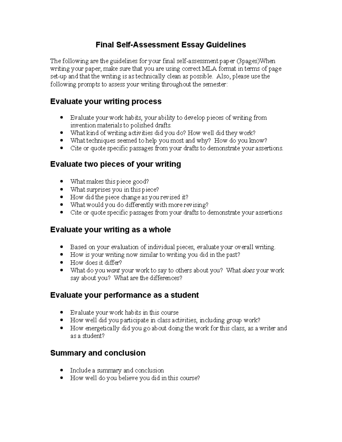 Final+Self+Assessment+guidelines-2 (1) - Final Self-Assessment Essay Guidelines The following ...