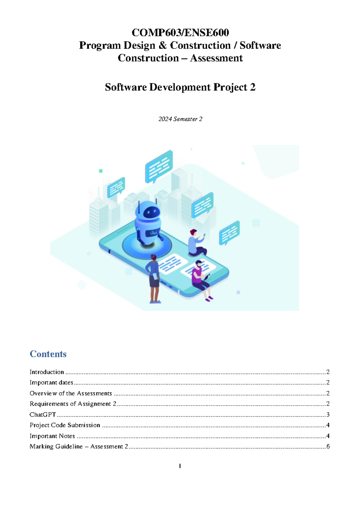 Project 2 - GUI and GIT - Program Design & Construction / Software - COMP603/ENSE Software - Studocu