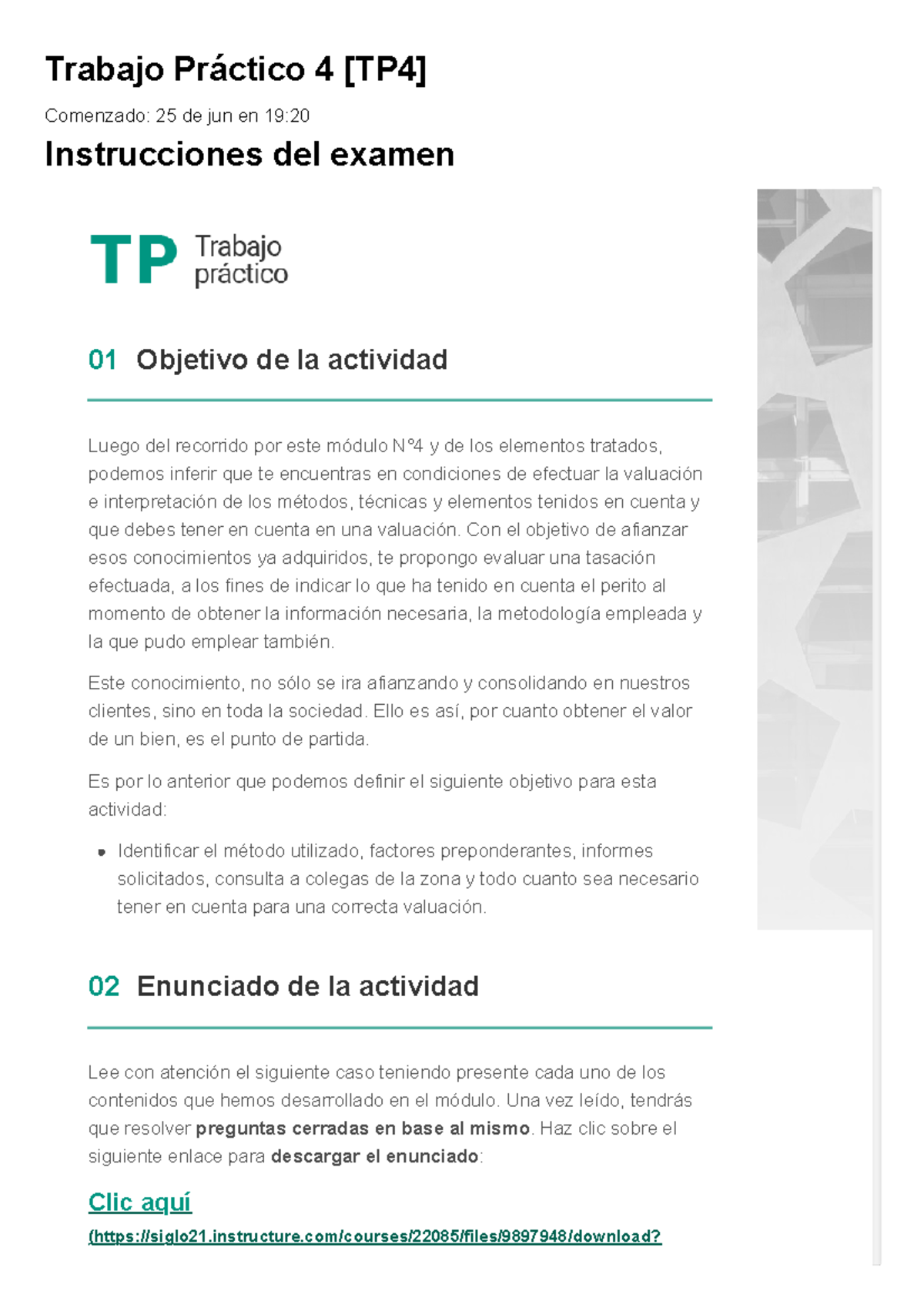 TAS TP4 95% Vicky Q - APUNTE - Trabajo Práctico 4 [TP4] Comenzado: 25 de jun en 19 ...