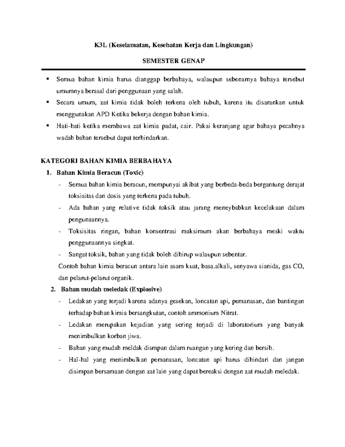 K3L - Identifikasi Bahaya dan Pengendalian Risiko Kesehatan ...