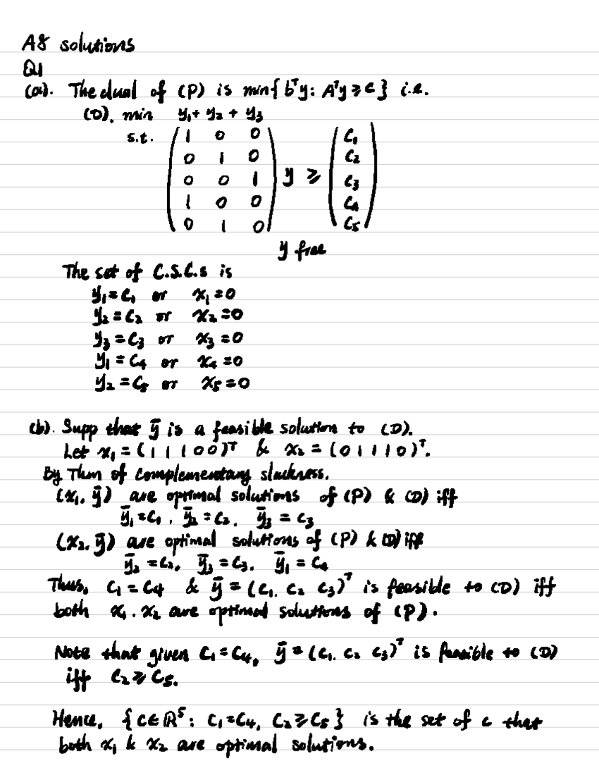 A8 solutions - to help with future assignments - AS solutions Q1 (a ...