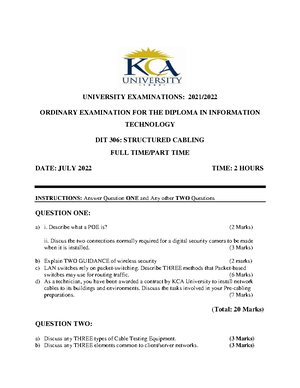 Introduction TO Programming TAP-kca - KCA UNIVERSITY INTRODUCTION TO ...