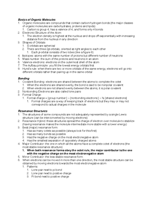 Orgo 1 exam 2 practice - For the following questions MATCH each ...