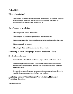 Marketing chapter 6 and 7 - Chapter 6 The Consumer Decision Process ...