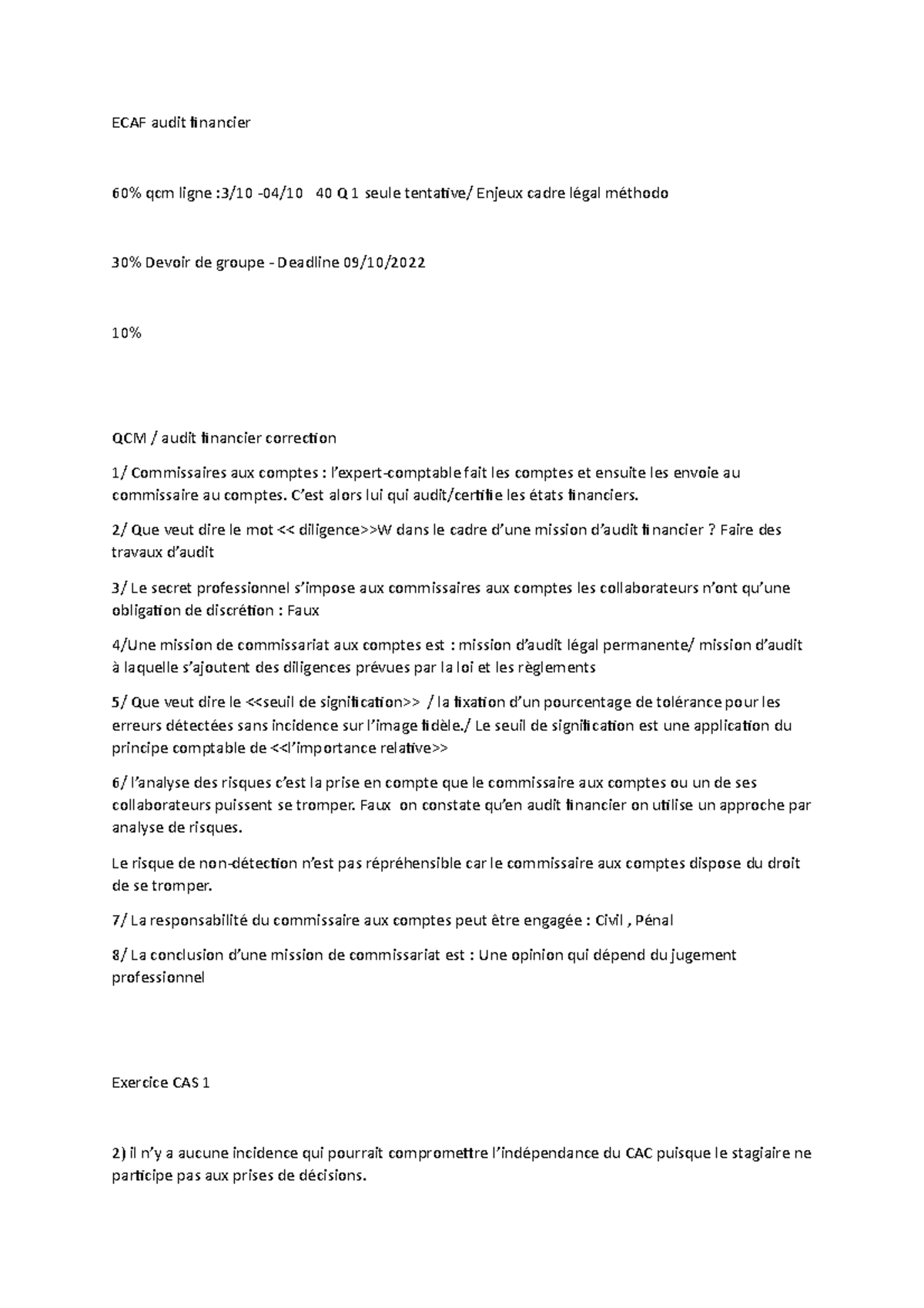 ECAF audit financier - C’est alors lui qui audit/certifie les états ...