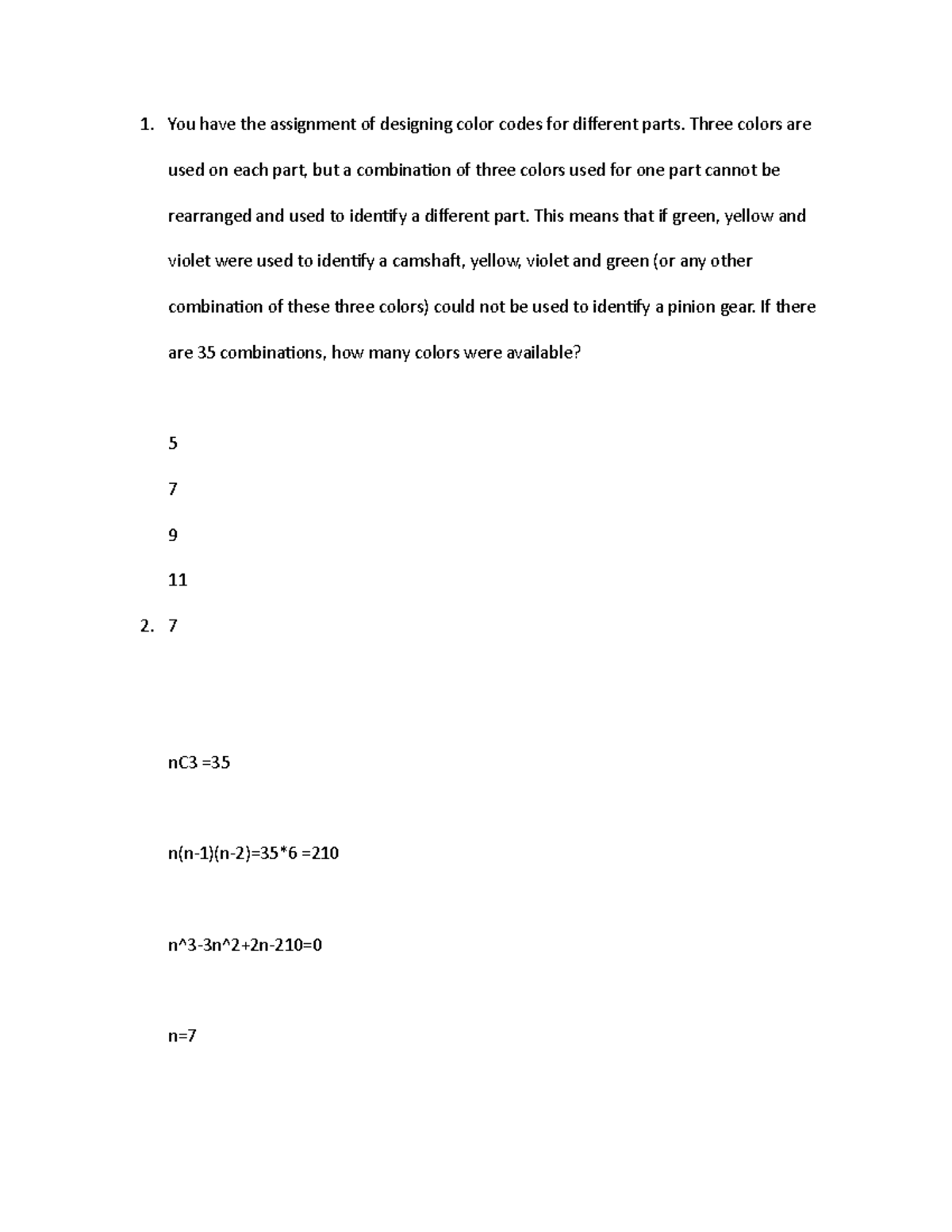 Busmgt 240 10 - notes - You have the assignment of designing color ...