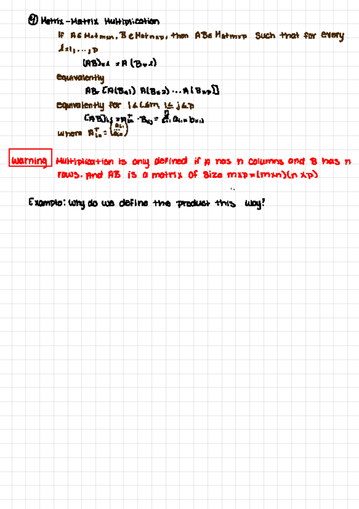 Introduction To Linear Algebra 3 - ④Matrix Matrix Multiplication If AG ...