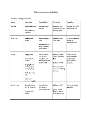 #7 Physical Assessment Adult 3.0 - NUR 3229 - UNF - Studocu