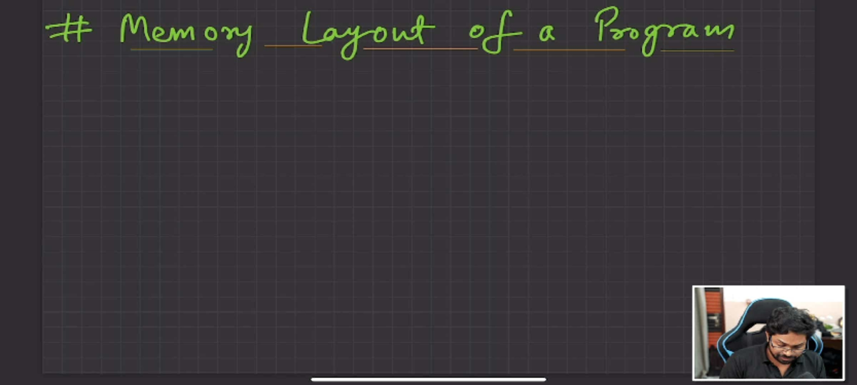 135. Memory Layout Of A Program - # Mem ony Lagout ofa faga Memorny ...