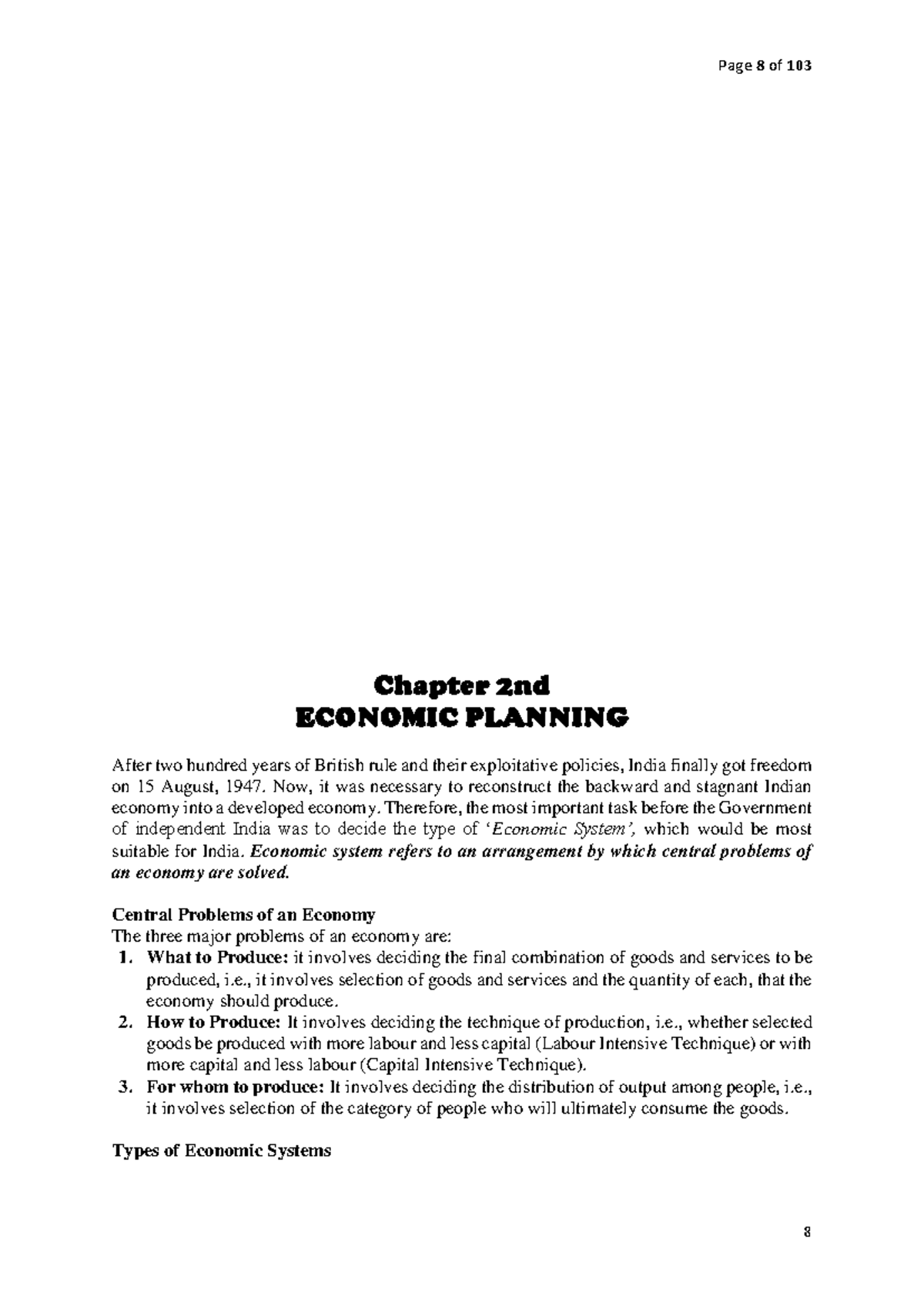 Chapter 2 ied indian economy (1950-1990) - Chapter 2nd ECONOMIC PLANNING After two hundred years ...