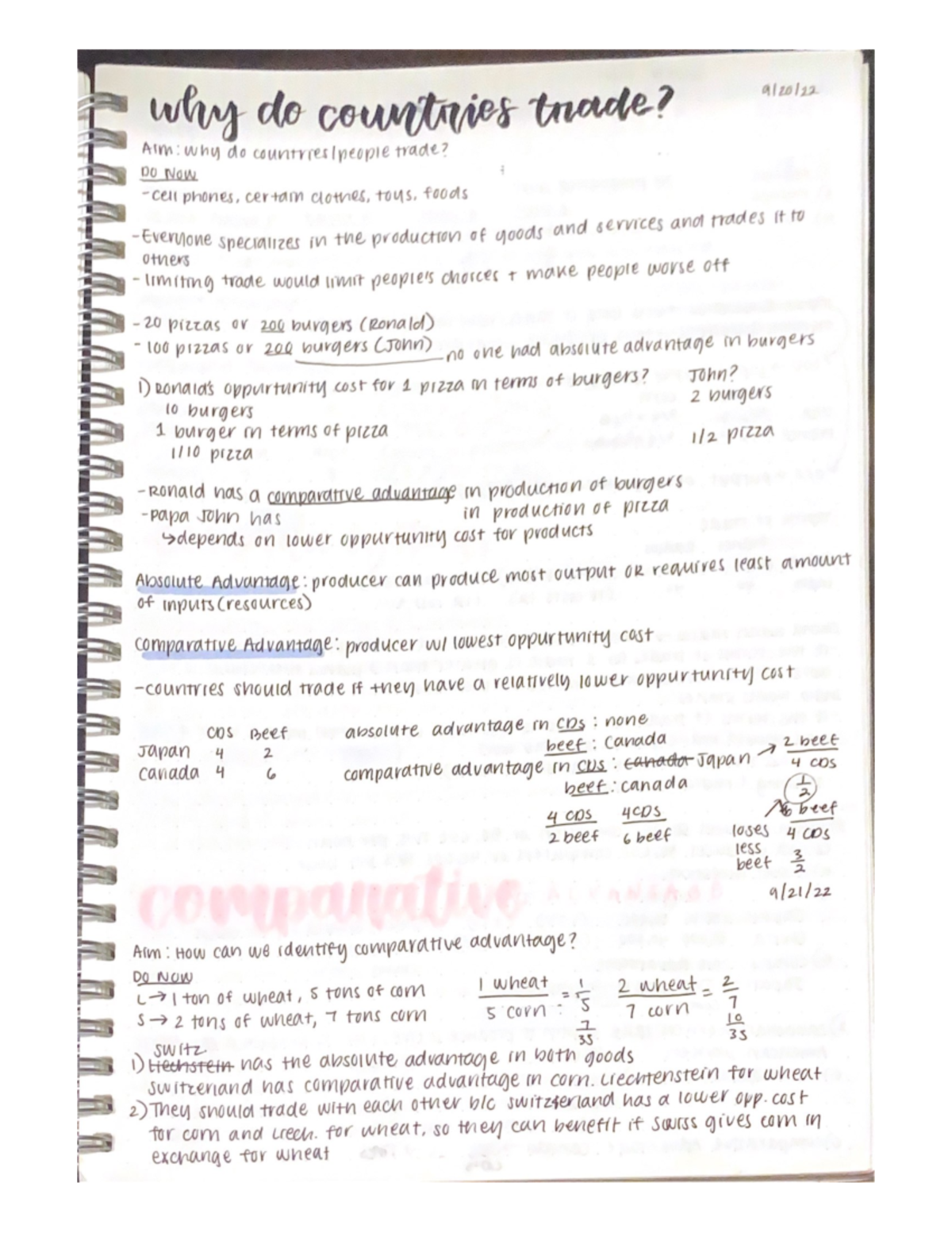 Econ 3 - Econ notes about intro to econ, marginal analysis, factors of ...