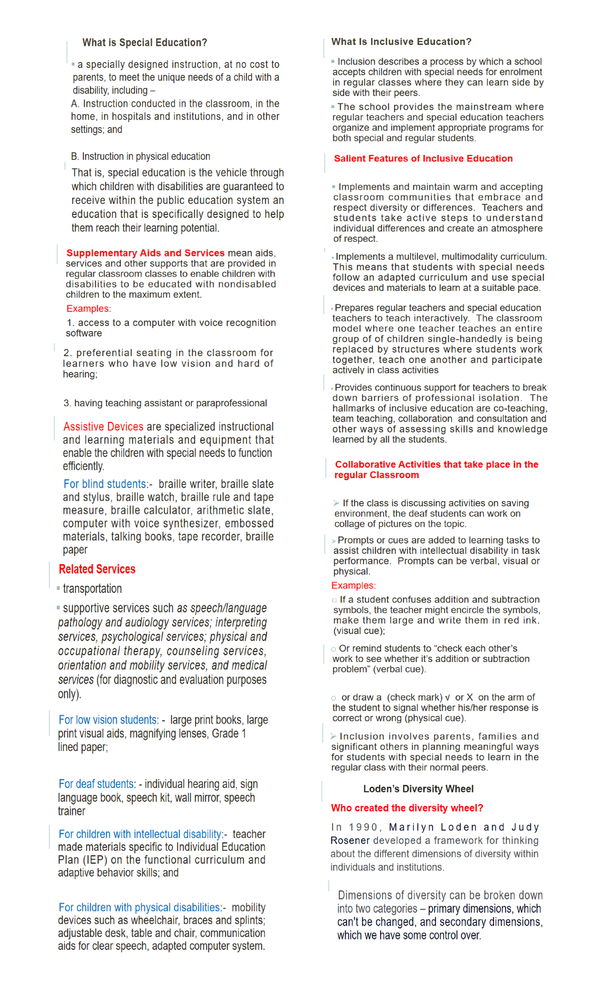 Reviewer FSIE - Summary Bachelor of Elementary Education - Studocu