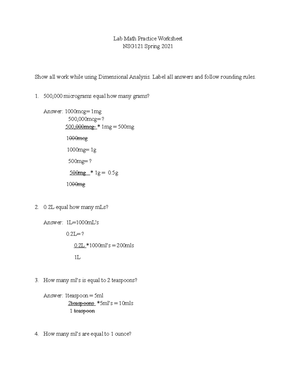 Math - Lab practice NSG121 - 3100:364 - Studocu