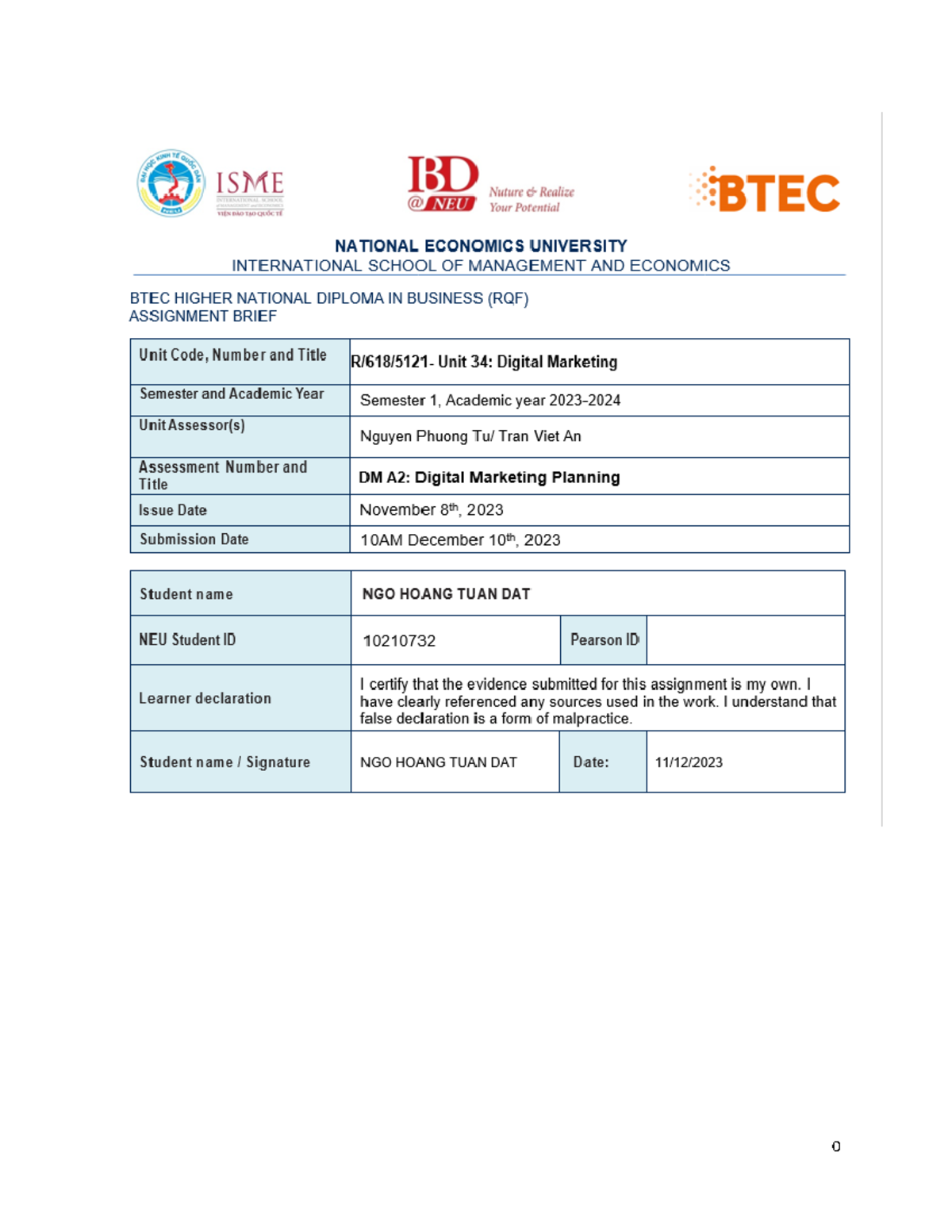 10210732 DM A2 - pass - I. OBJECTIVES 1. 5Ss framework Sell: Increasing ...